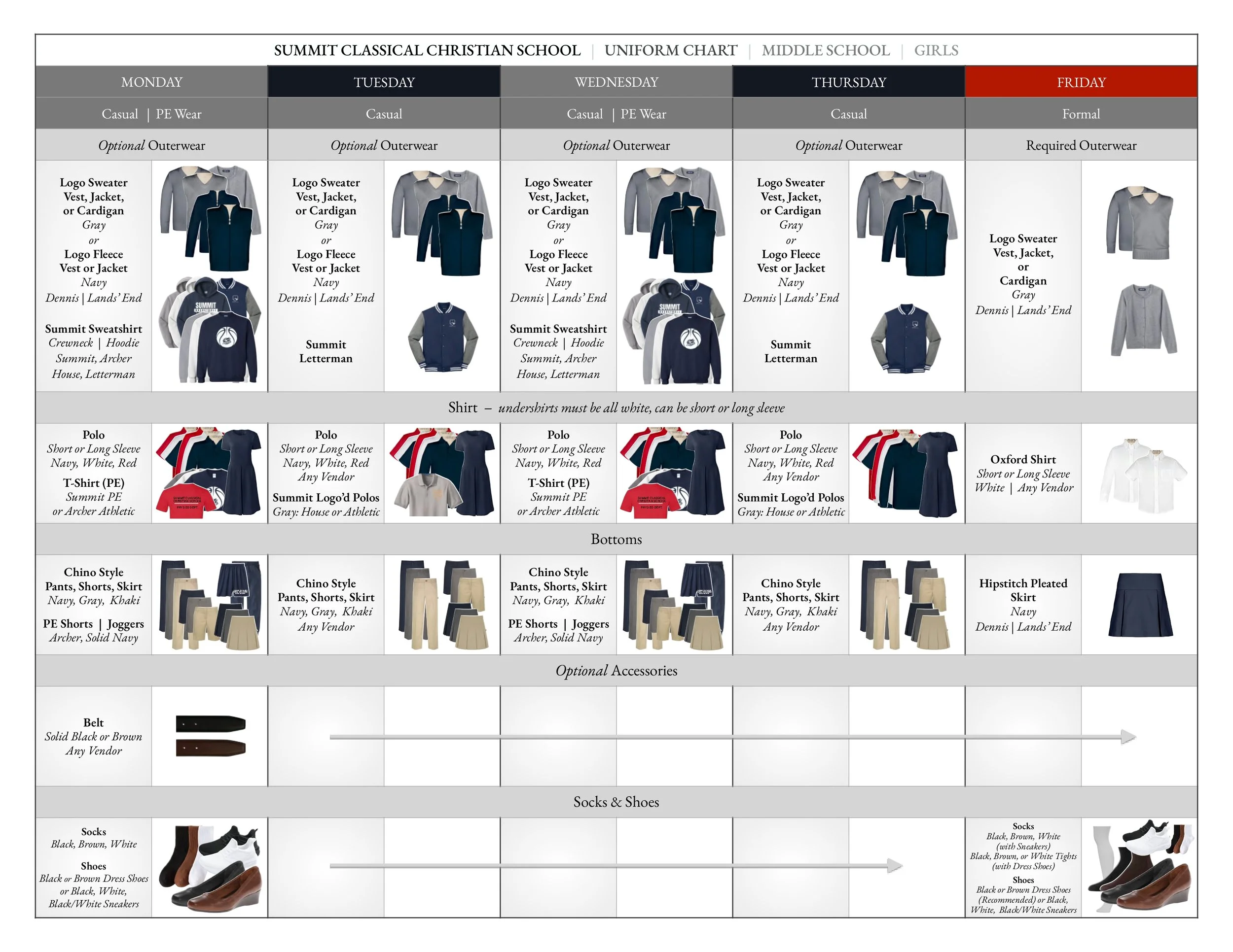 Uniform Policy — Summit Classical Christian School