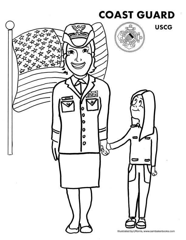 Month of Military Child Coloring — Sam Baker Books