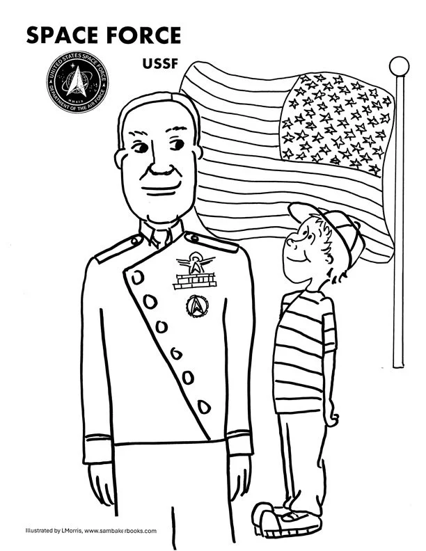 Month of Military Child Coloring — Sam Baker Books