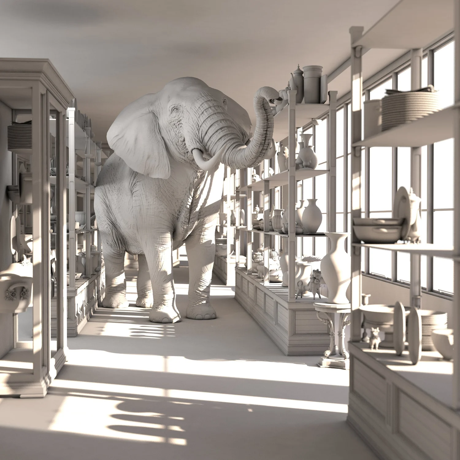 Elephant in a China Shop — Electric Art - Creative Image Production
