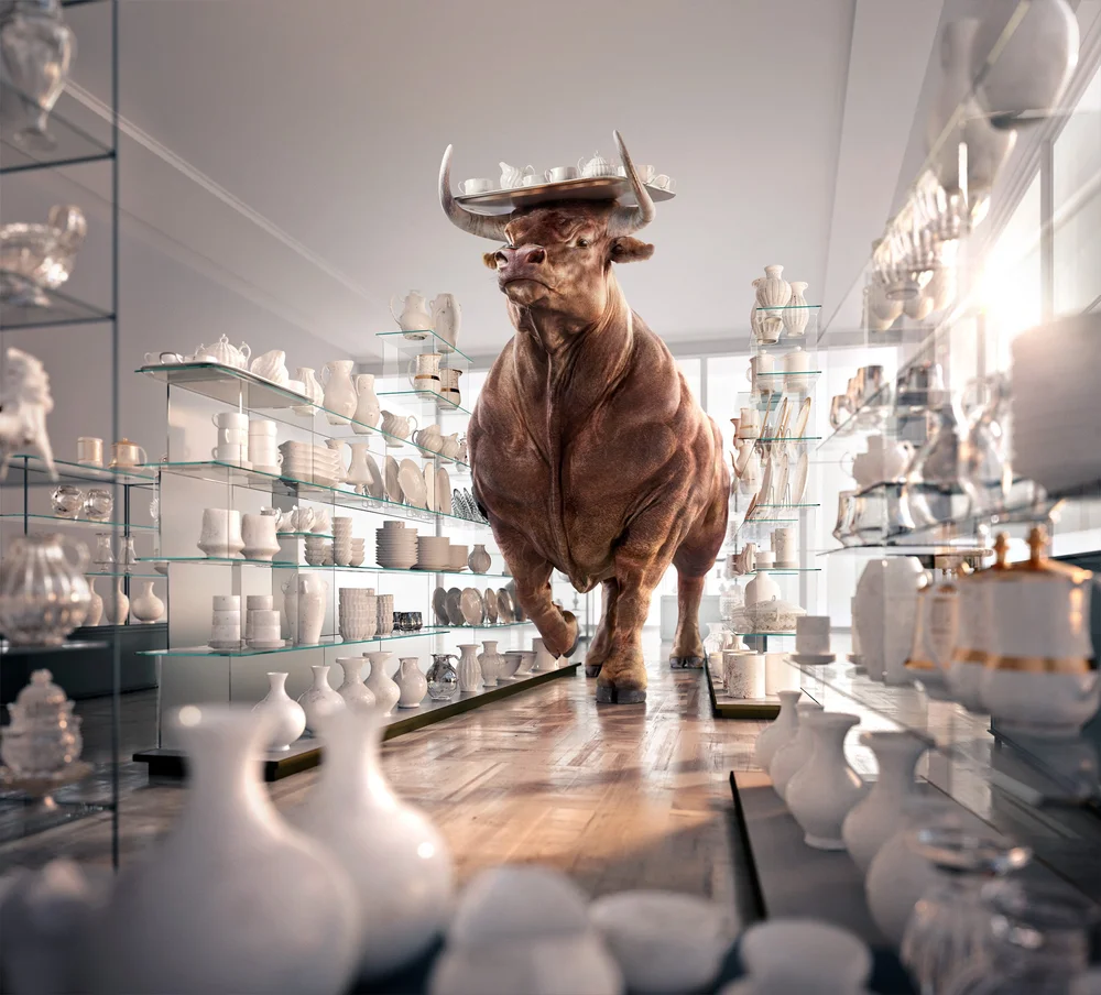 Bull In A China Shop refresh — Electric Art - Creative Image Production
