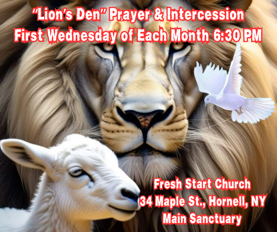 Monthly Church Calendar/Events — Fresh Start Church