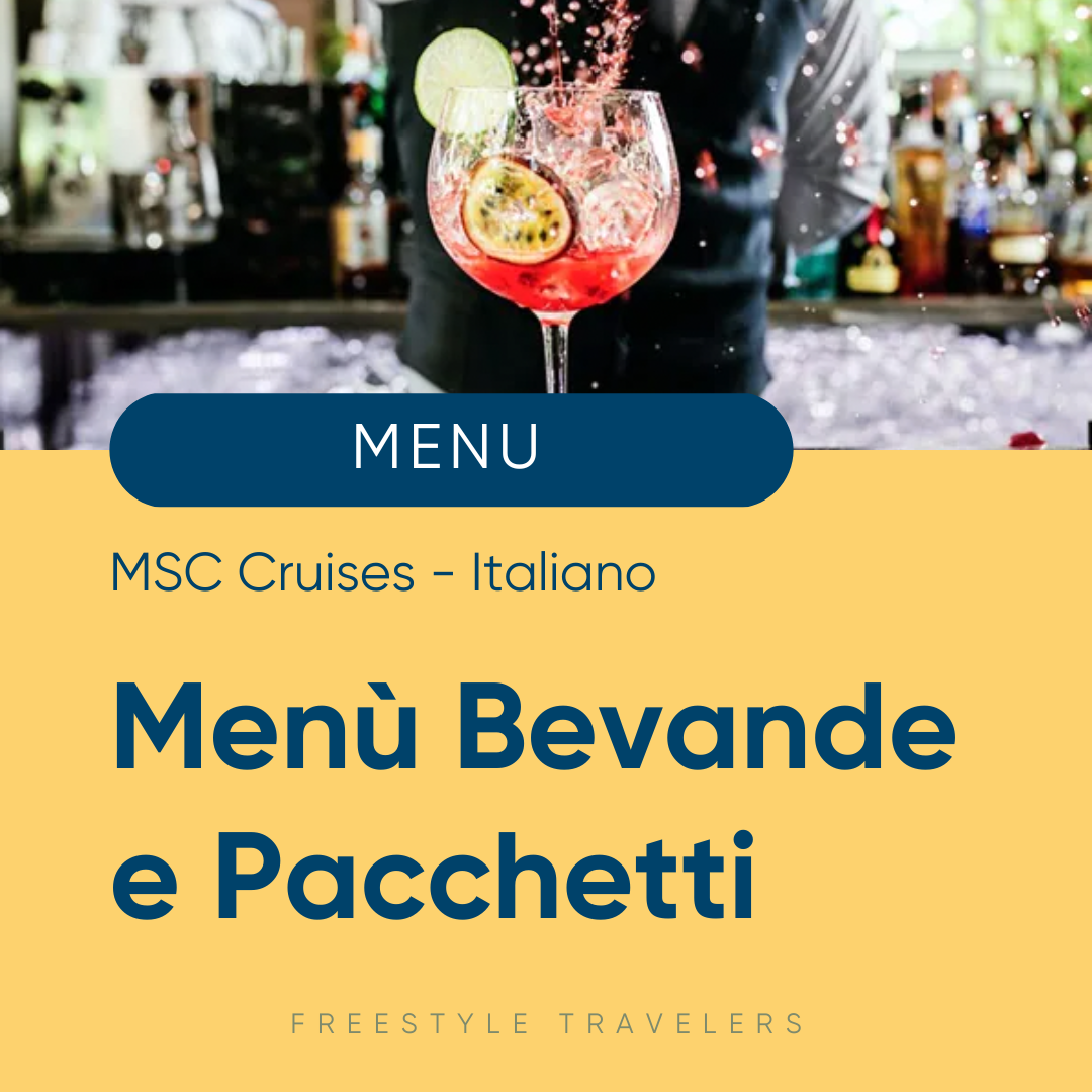 Updated NEW - MSC Cruises Full Menu PDFs with Prices & Info — Freestyle ...
