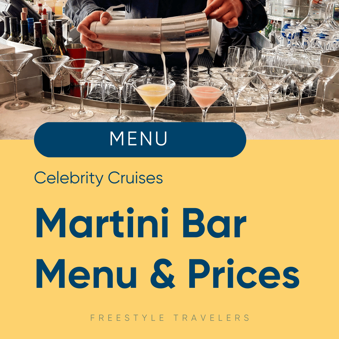 Updated Celebrity Cruise Full Menu PDFs With Prices Info
