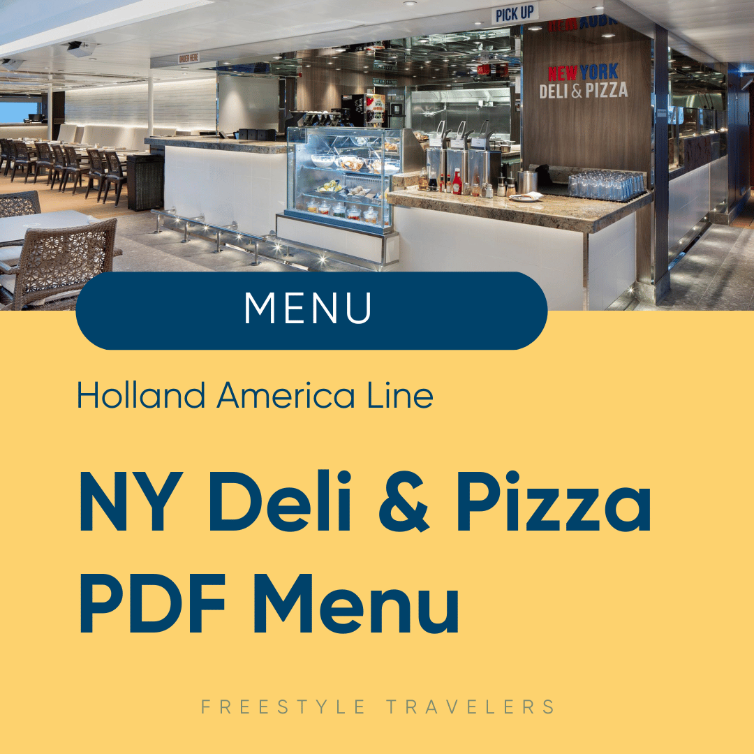 Updated - Holland America Line Full Menu PDFs with Prices & Info ...