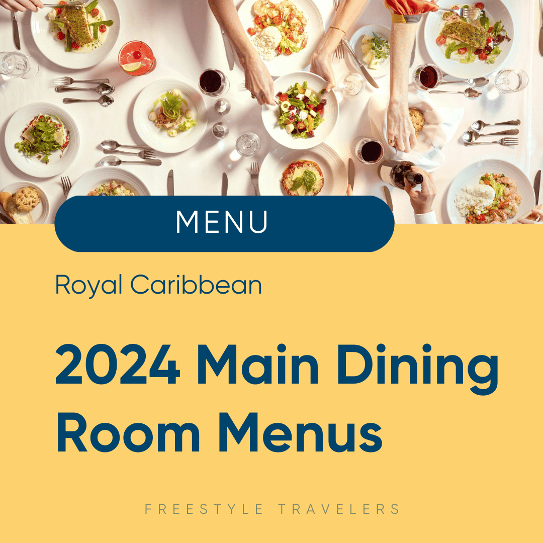 Updated NEW - Royal Caribbean Full Menu PDFs with Prices & Info — Freestyle Travelers