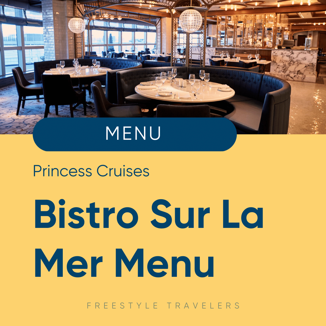 Updated Princess Cruises Full Menu PDFs With Prices Info