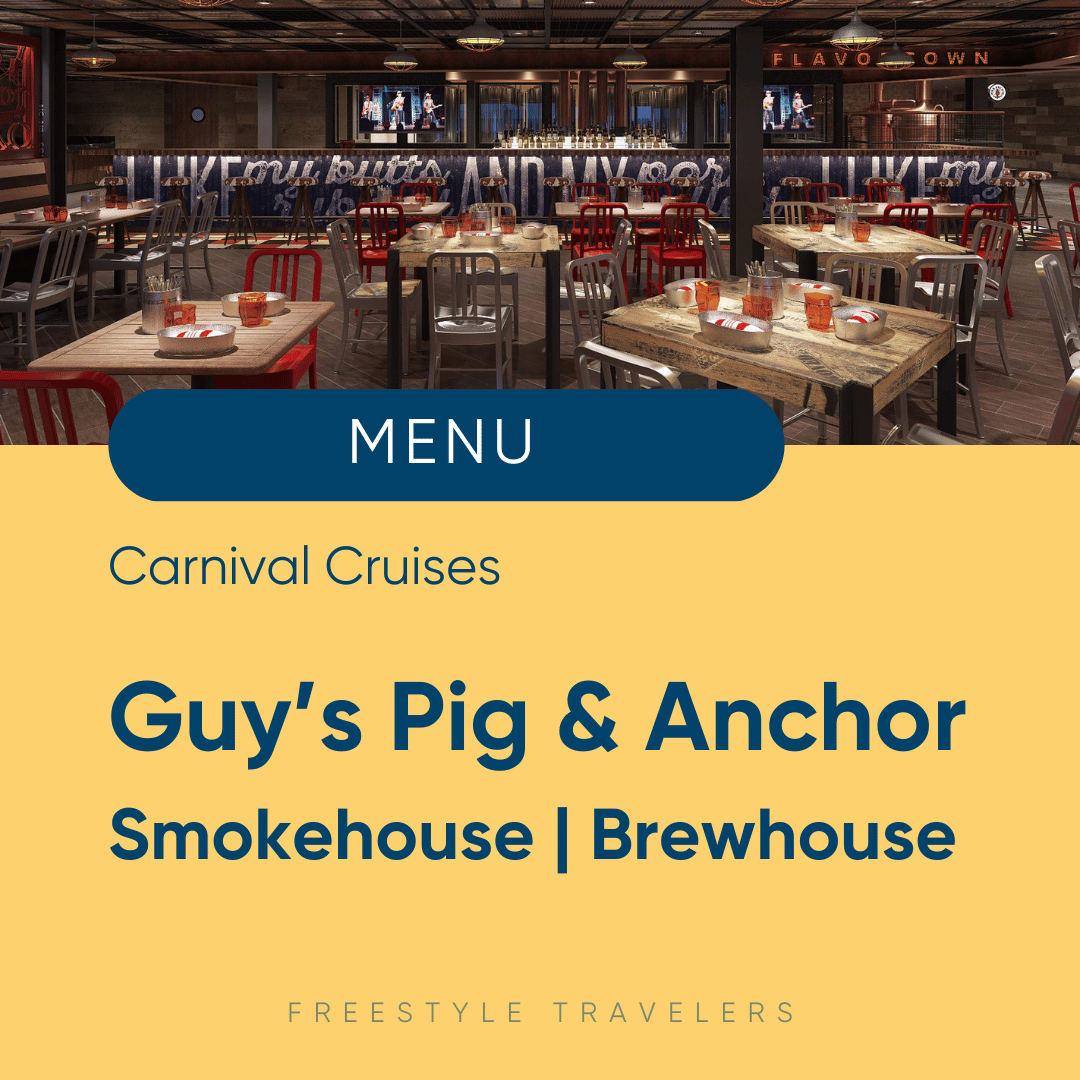 Updated NEW - Carnival Cruises Full Menu PDFs with Prices & Info — Freestyle Travelers