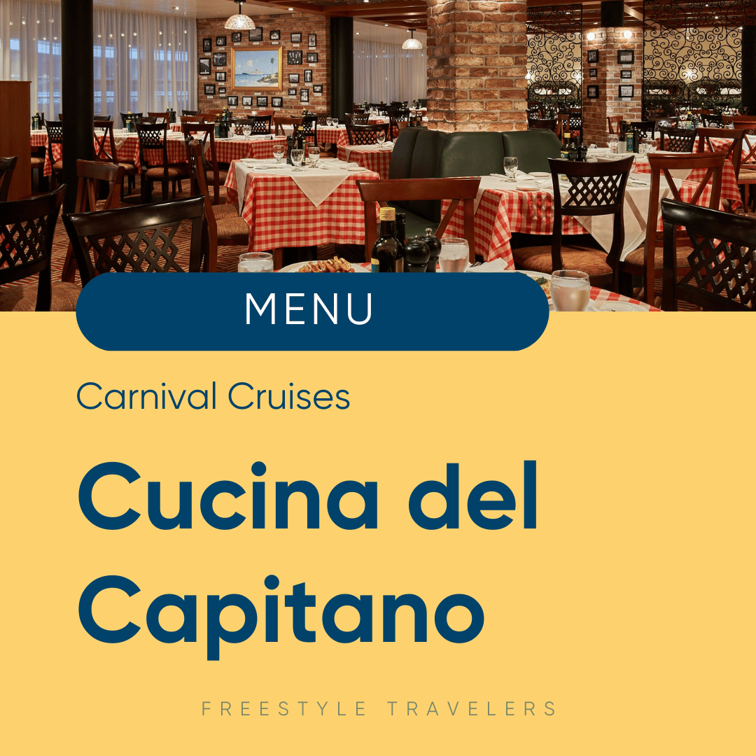 Updated NEW - Carnival Cruises Full Menu PDFs with Prices & Info ...
