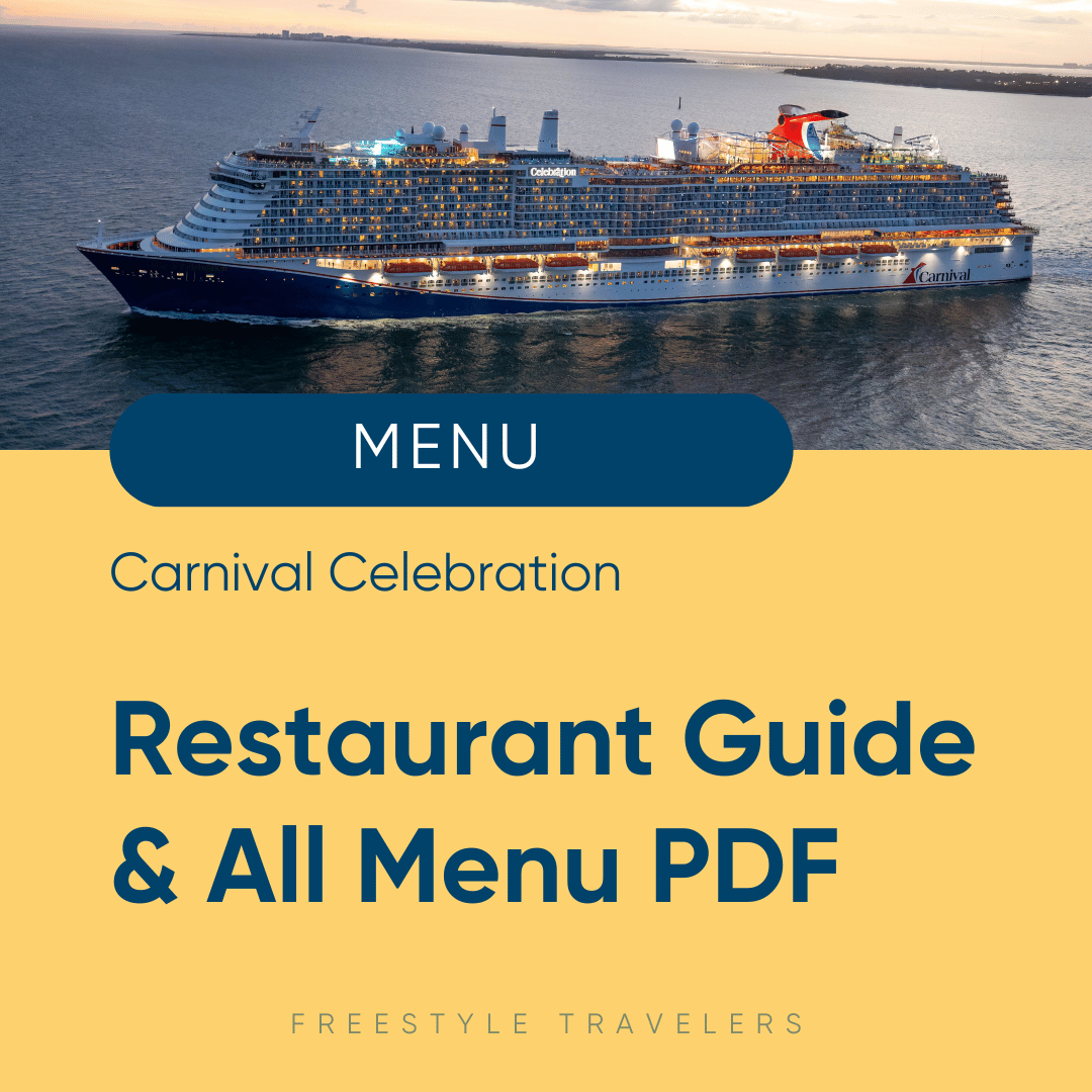 Carnival Cruise Line Ship Guides: Menus, Restaurants, & Dining Info ...
