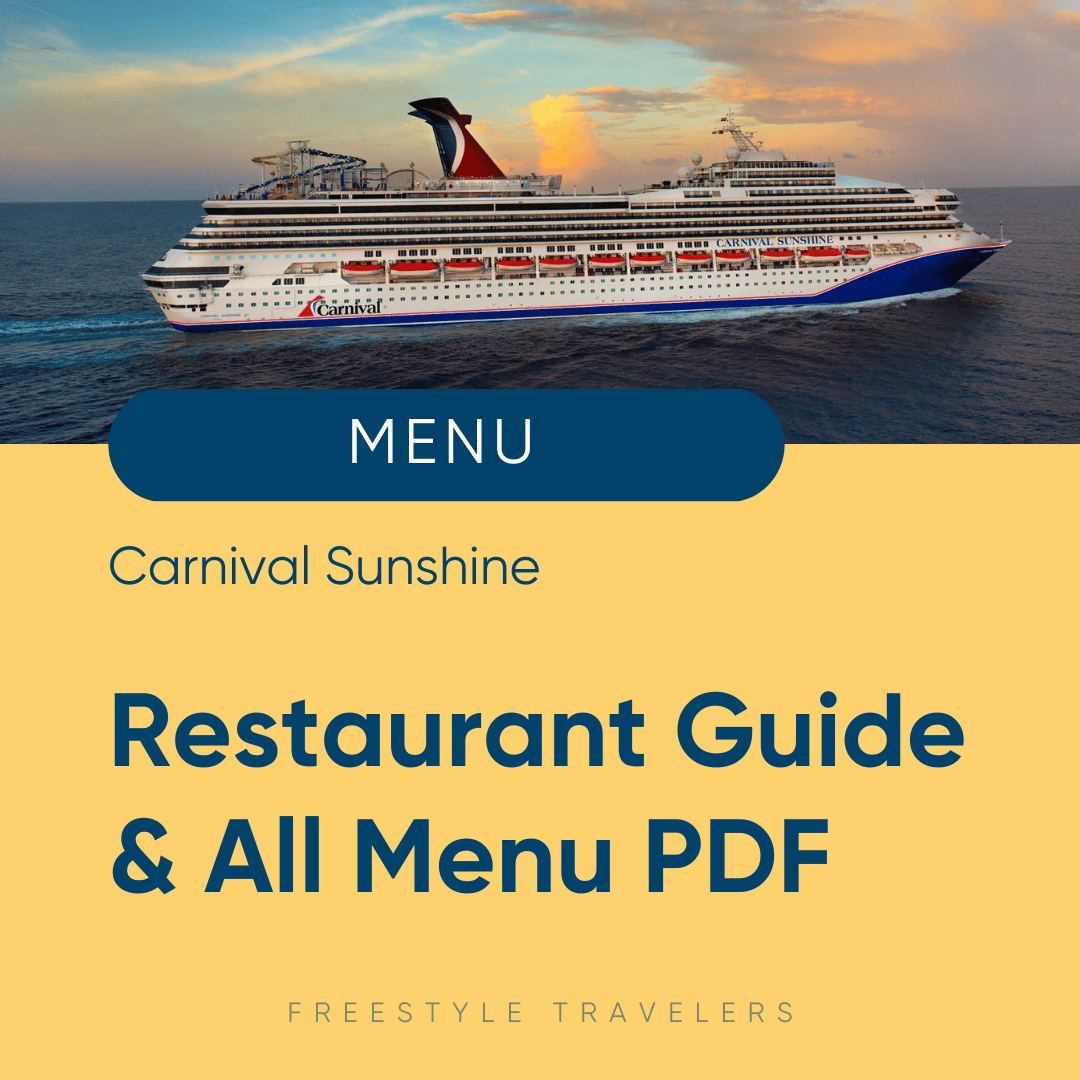 Carnival Cruise Line Ship Guides: Menus, Restaurants, & Dining Info ...