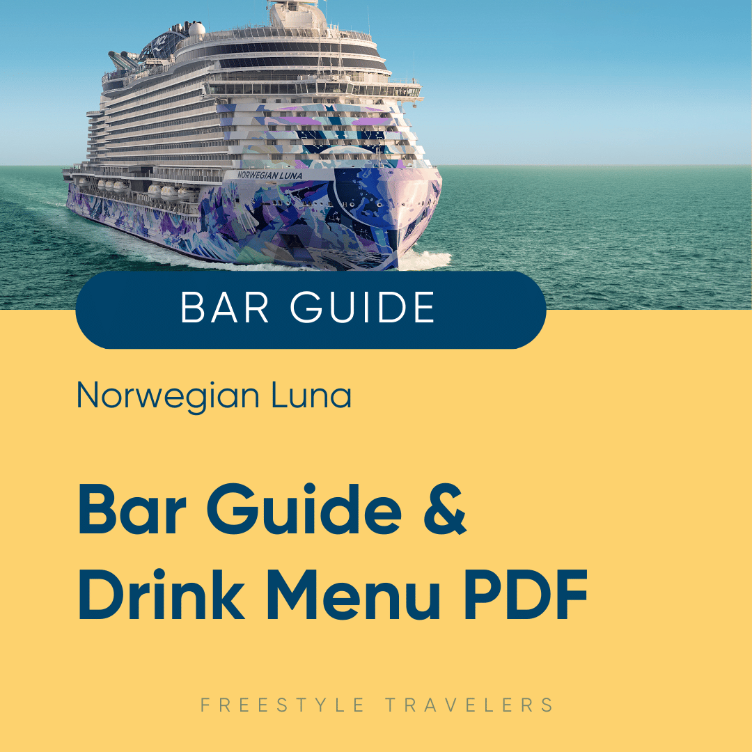 Updated NEW - Norwegian Prima Class Menus with Full PDF's & Prices ...