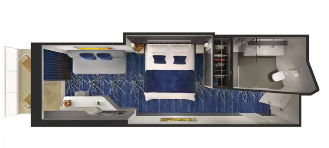 Difference Between Club Balcony & Balcony Stateroom NCL - Layout & Room ...