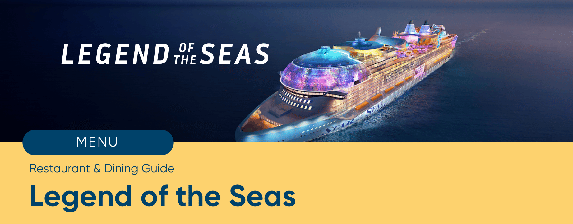 Royal Caribbean Legend of the Seas Complete Restaurant Guide & PDF ...