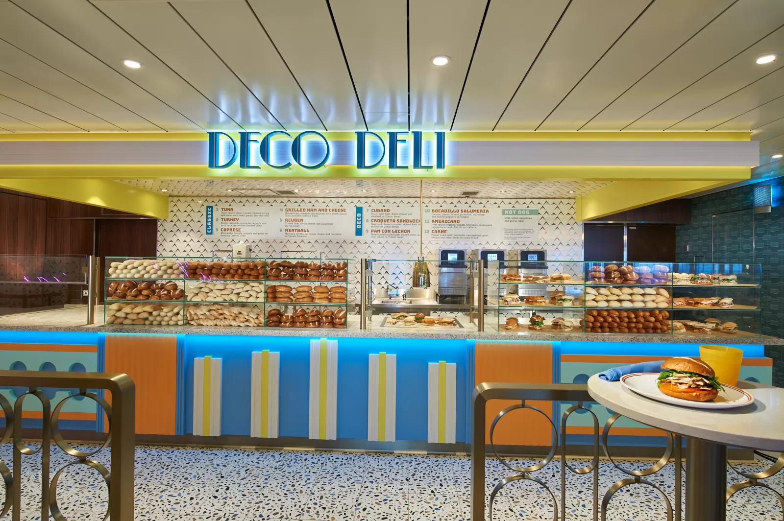 Carnival Cruise Line Deco Deli PDF Menu with Prices — Freestyle Travelers