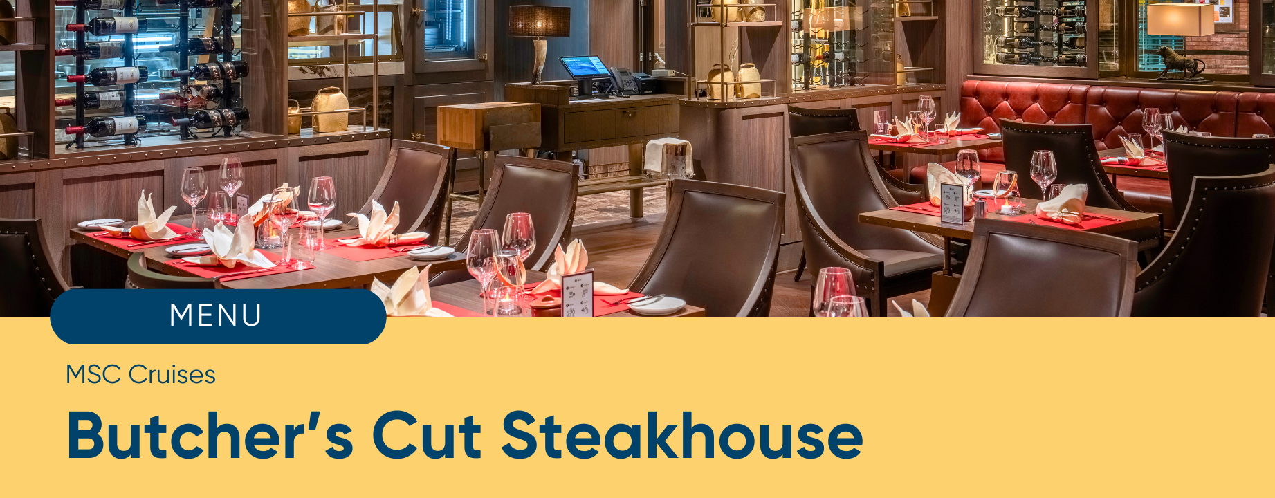 Butcher’s Cut Steakhouse on MSC Cruises: Specialty Restaurant Guide ...