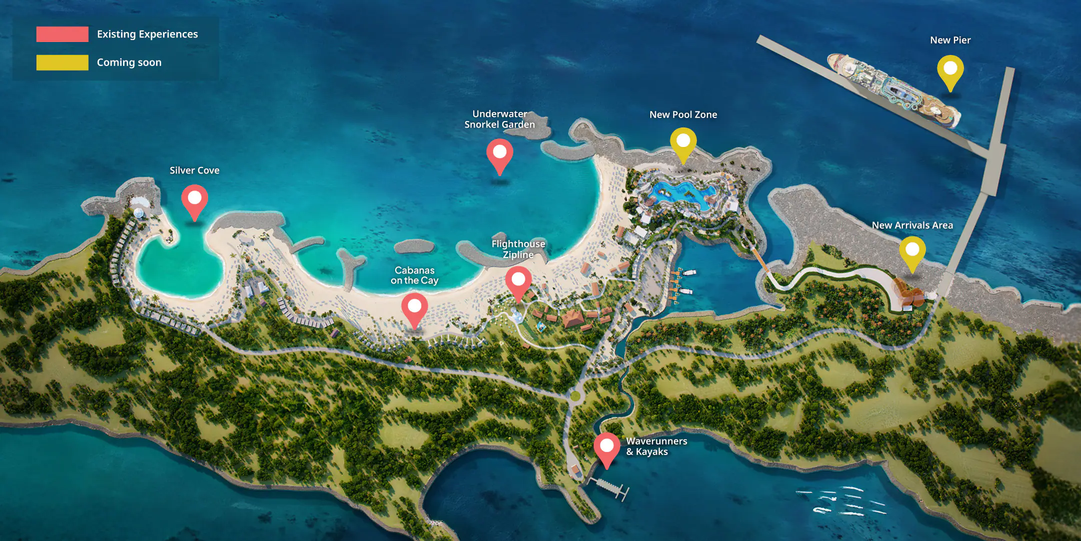 NCL Announces Major Expansion Plans for Great Stirrup Cay – Pool, Trams ...