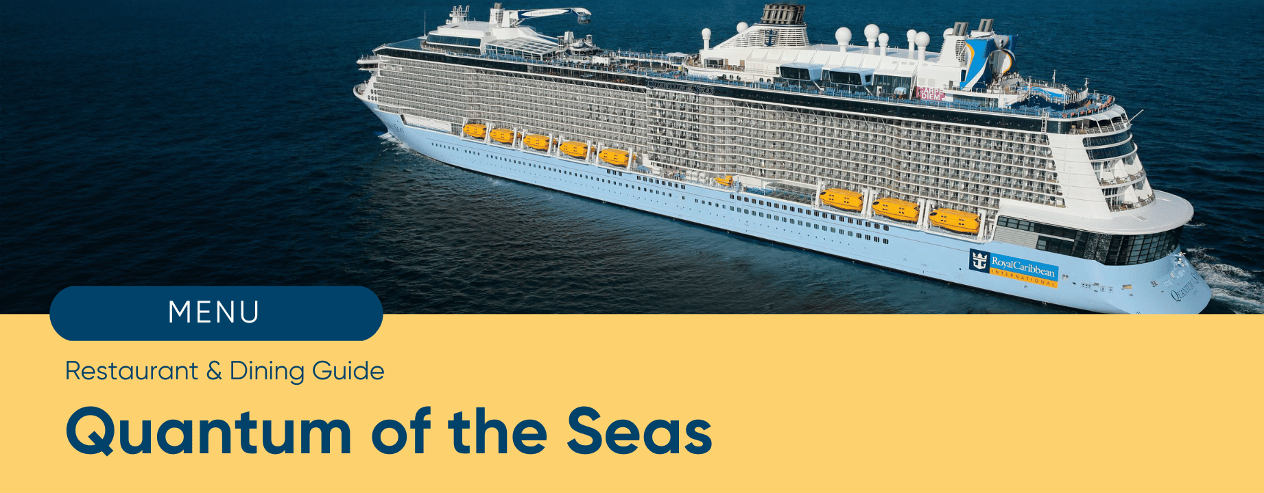 Royal Caribbean Quantum of the Seas Complete Restaurant Guide & PDF ...
