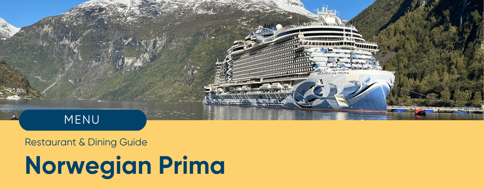 Norwegian Prima Complete Restaurant Guide & PDF Menus — Freestyle Travelers