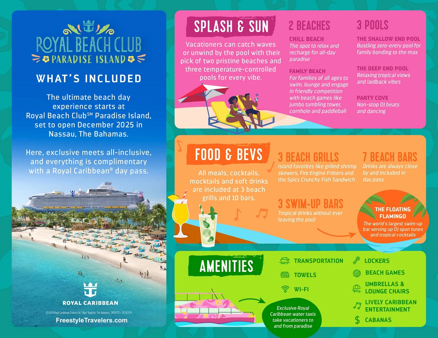 Royal Beach Club Paradise Island Nassau - Details, Maps, Food, Bars ...