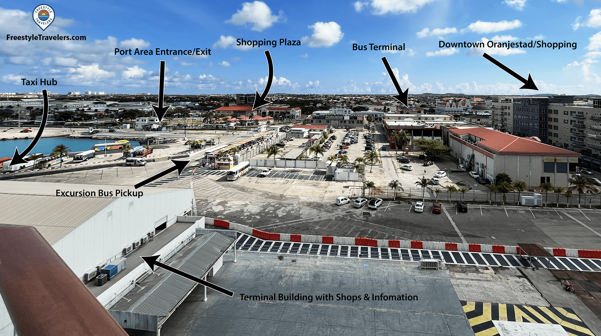 Oranjestad, Aruba Cruise Port Guide & Information - Maps, Taxi Rates ...