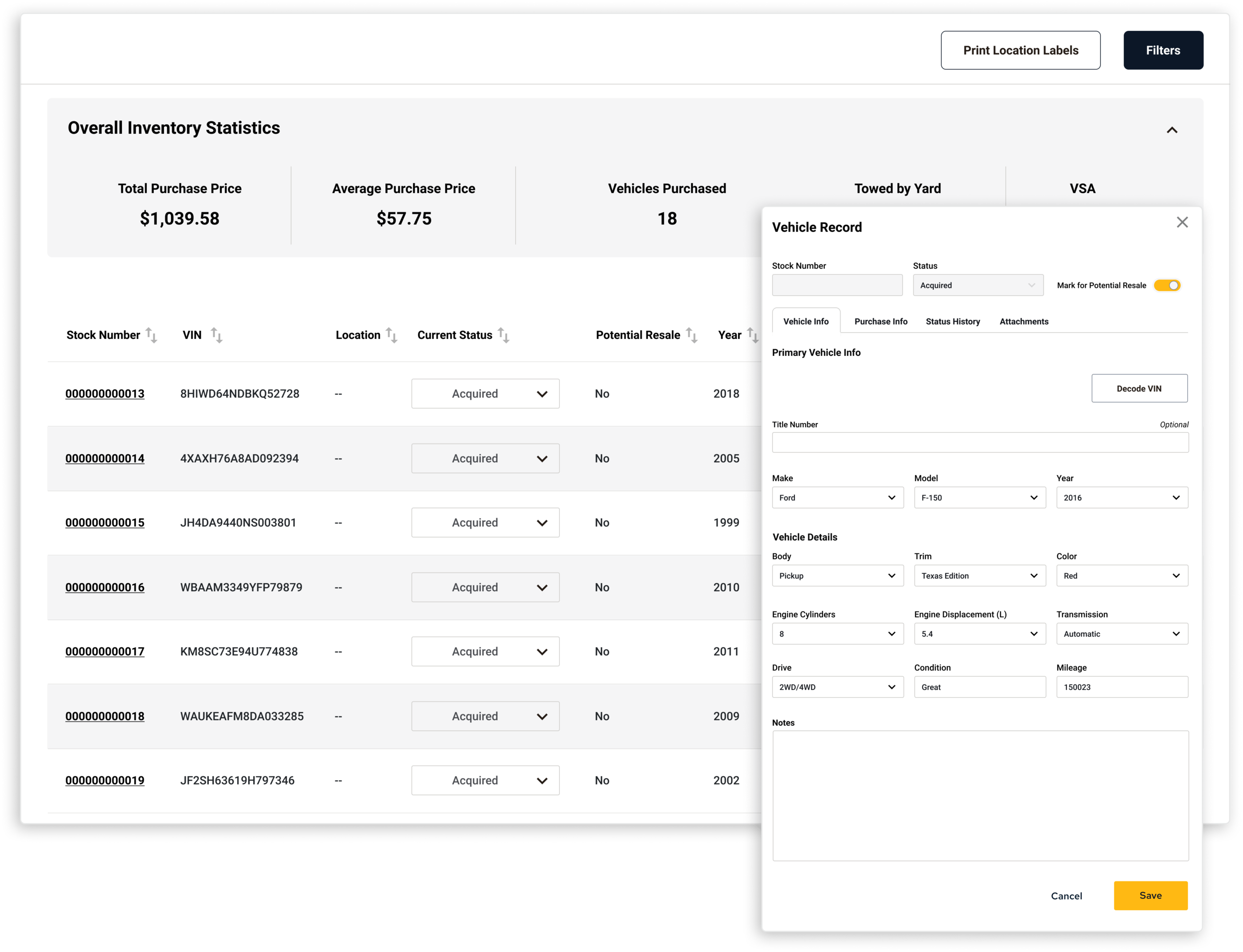 YardSmart Auto Recycling Software