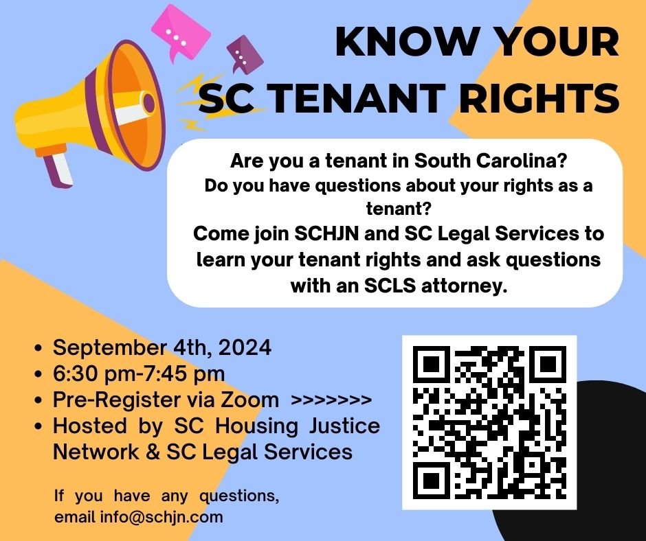 Know Your Tenant Rights Workshop — SC TENANT UNION