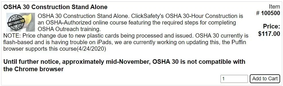 OSHA Card — Sheet Metal Apprenticeship