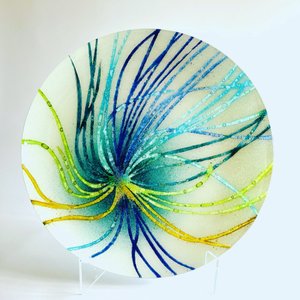 Sea Duster Bowl — Steve Robinson | Glass Artist | Devon