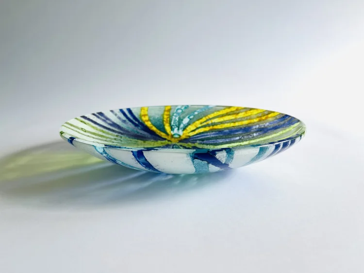 Sea Duster Bowl — Steve Robinson | Glass Artist | Devon