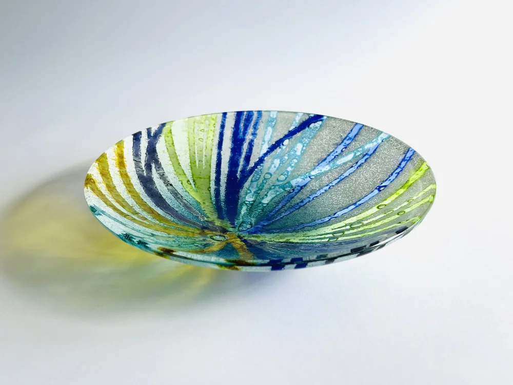Sea Duster Bowl — Steve Robinson | Glass Artist | Devon