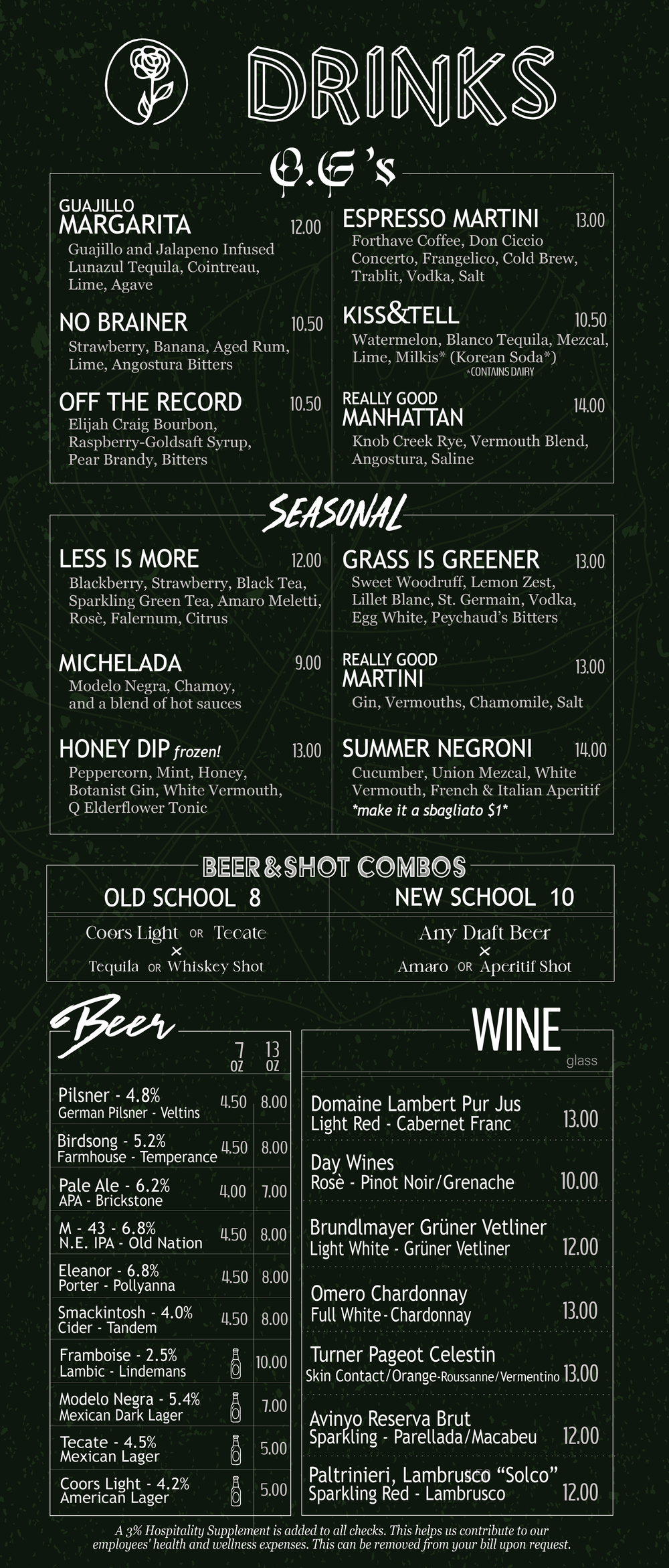 Moonflower Menu — Moonflower