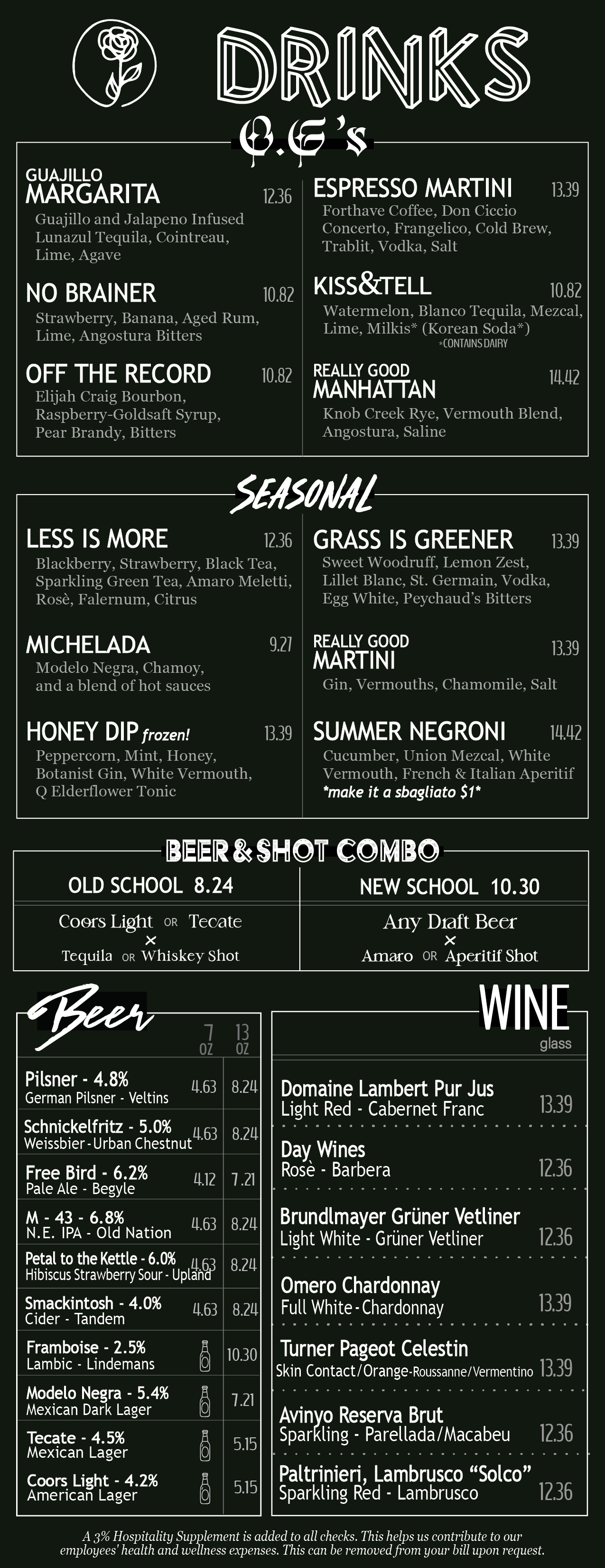 Moonflower Menu — Moonflower