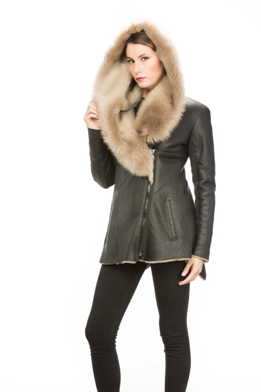 MERINO SHEARLING WITH TOSCANA HOOD — The Fur Source of NY
