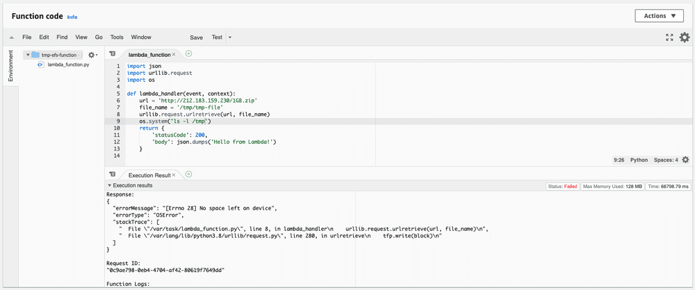 Integrating Amazon EFS with Lambda | SkildOps