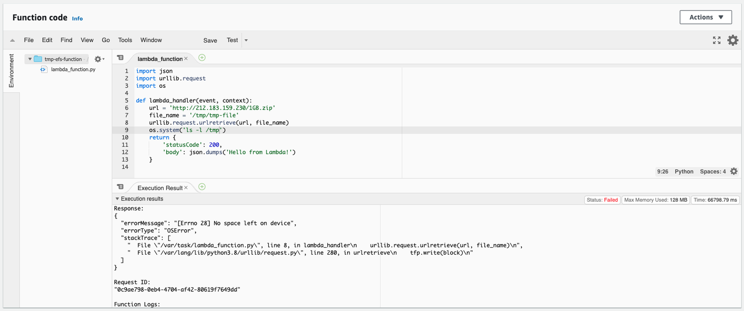 Integrating Amazon EFS with Lambda | SkildOps