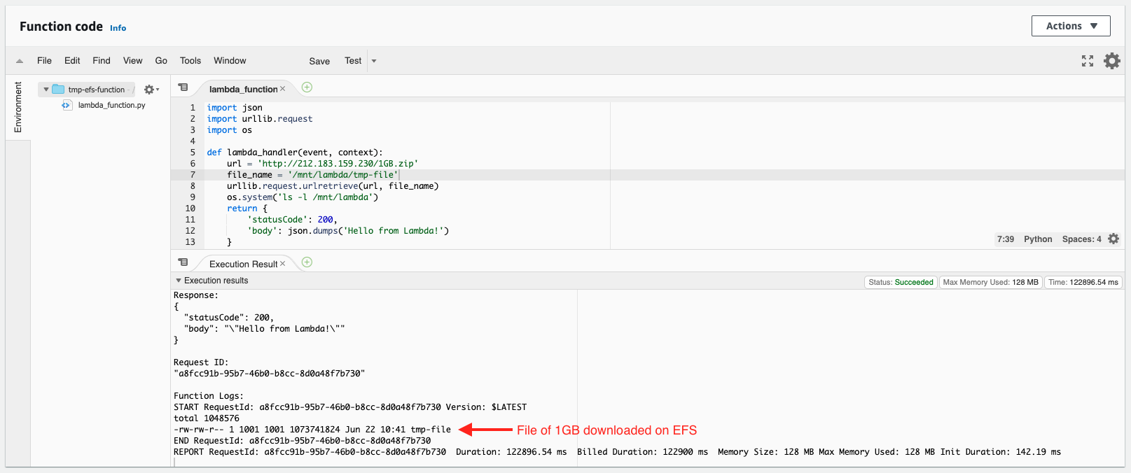 Integrating Amazon EFS with Lambda | SkildOps