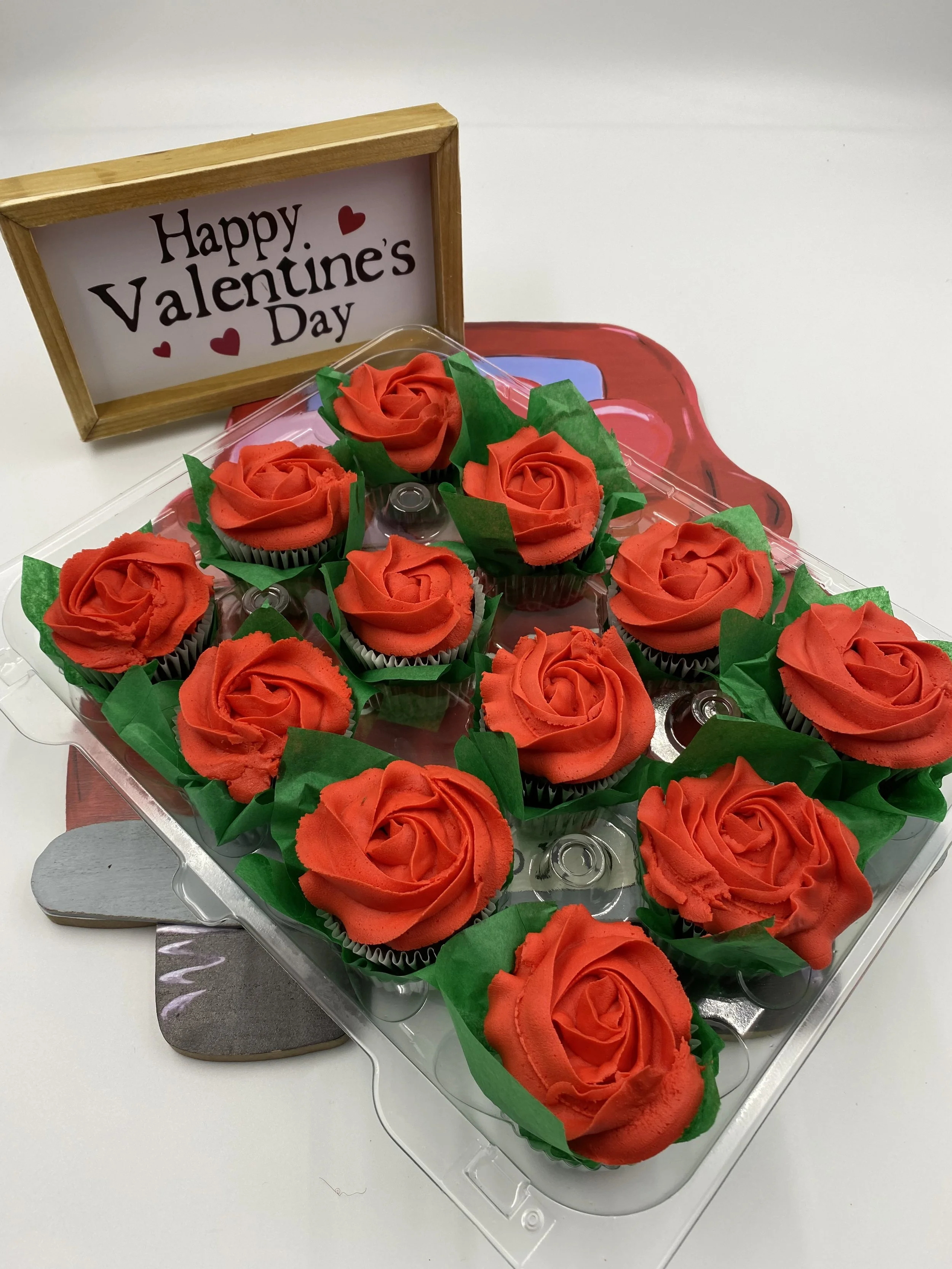Red Rose Cupcakes