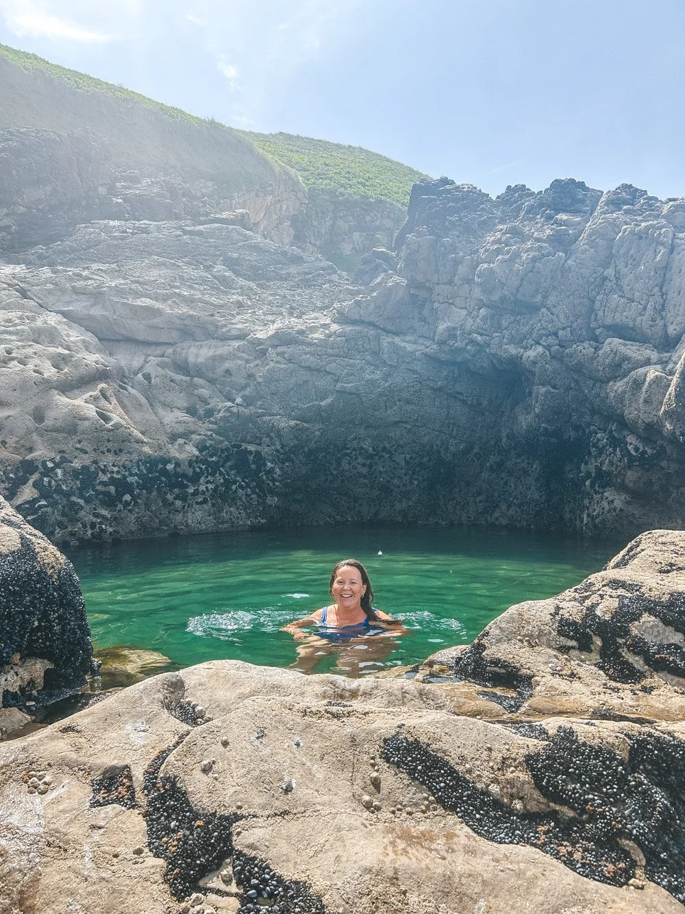 Wild swimming adventure: Broughton Bay + the Blue Pool, Gower Peninsula ...