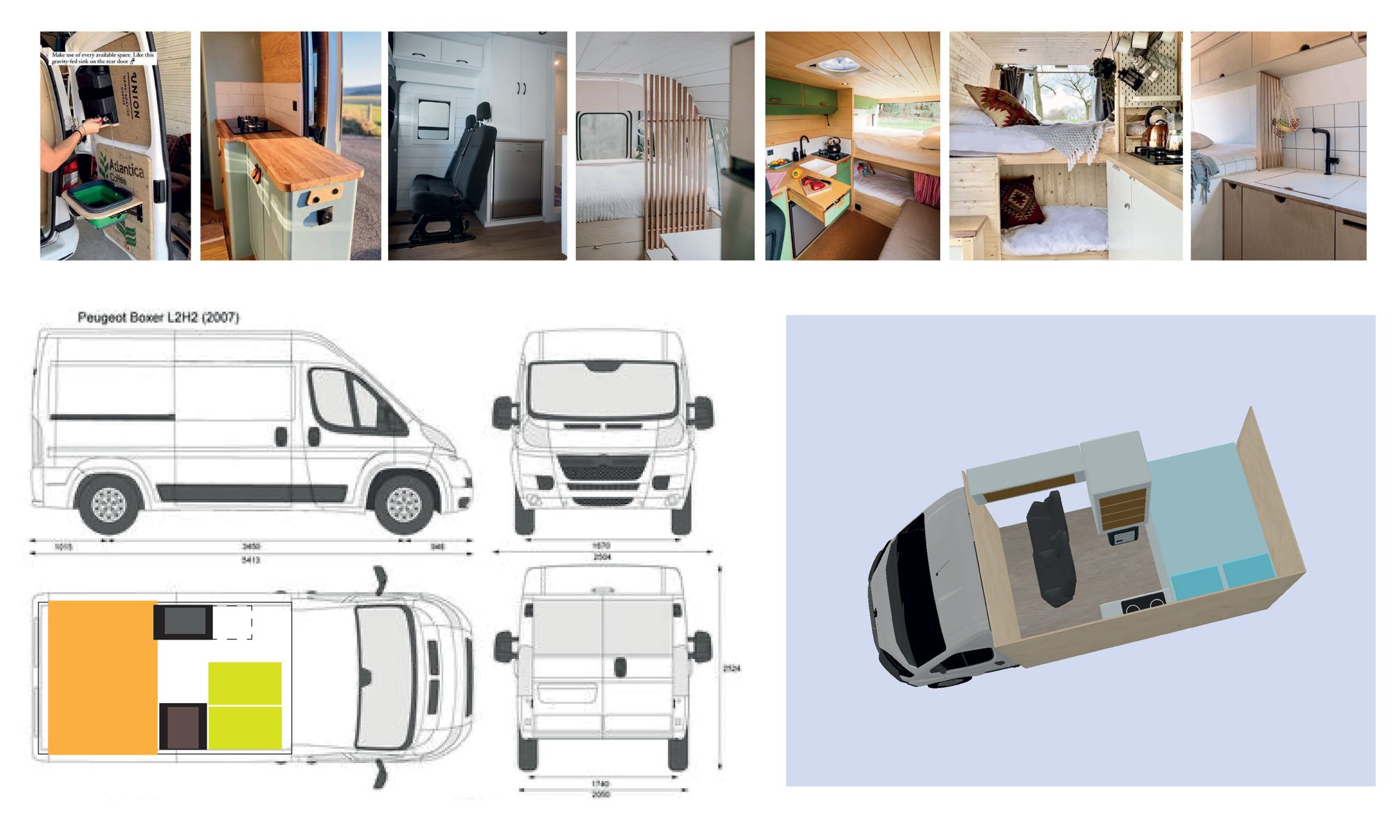 Peugeot Boxer L2H2 family van conversion — Golden Mountain