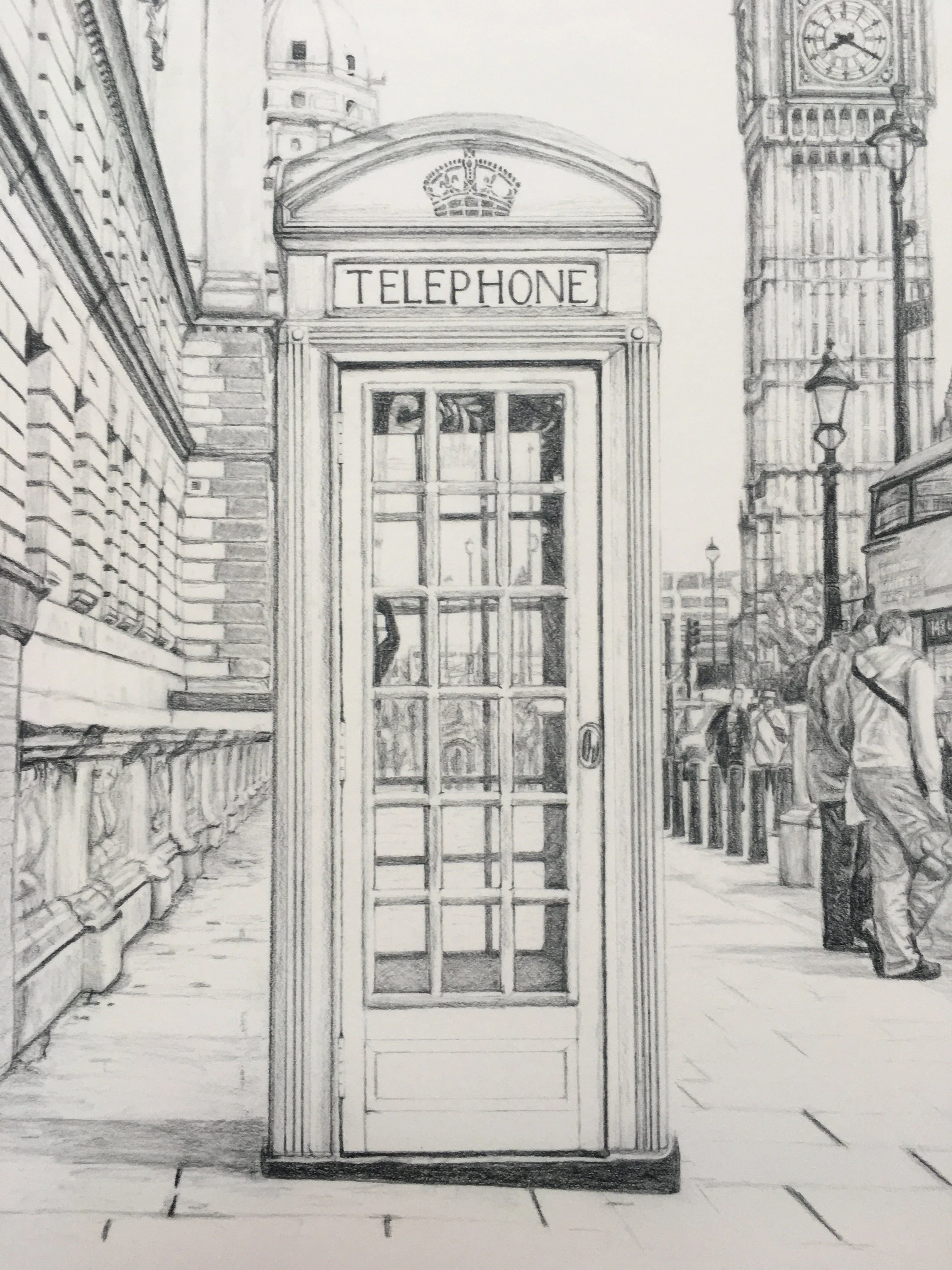 Telephone Box Drawing