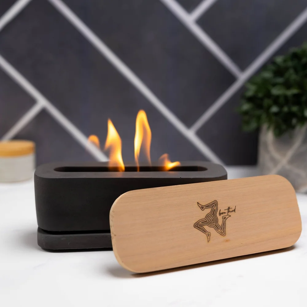 BORN THIRD™: Smokeless Tabletop Fire Pit & S'mores Maker