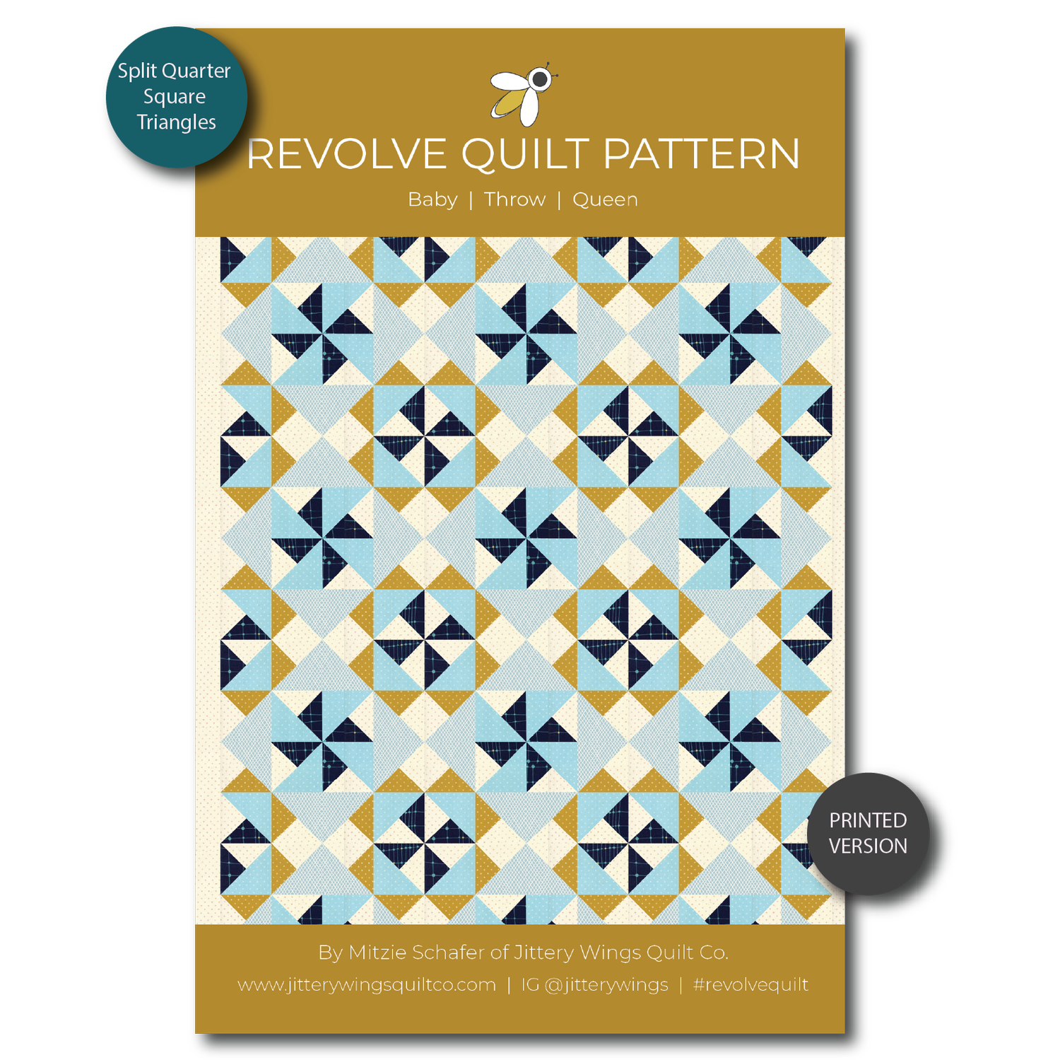 Golden Eye Quilt Pattern - Printed Version — Jittery Wings Quilt Co.