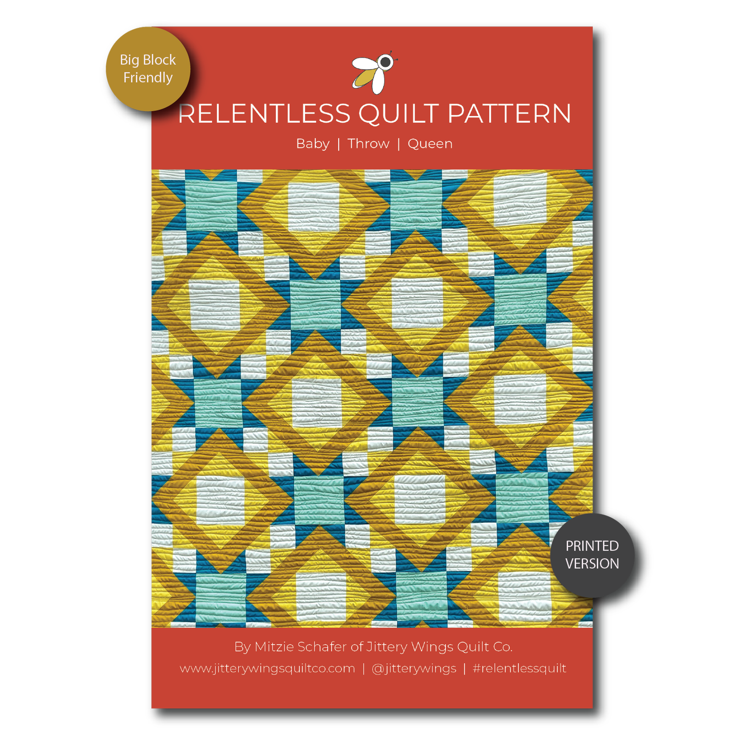 Apex Quilt Pattern - Printed Version — Jittery Wings Quilt Co.