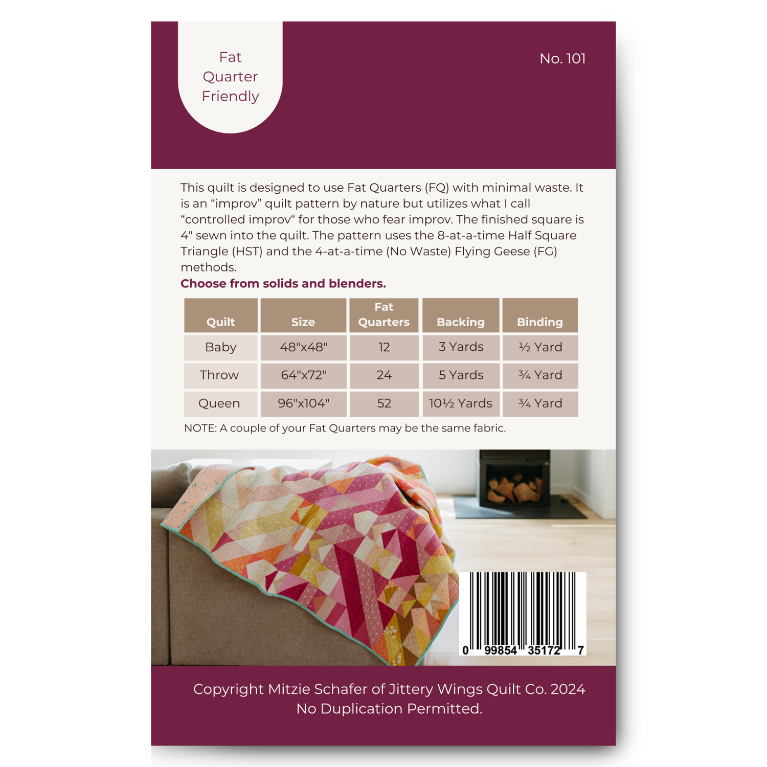 Charade Quilt Pattern — Jittery Wings Quilt Co.