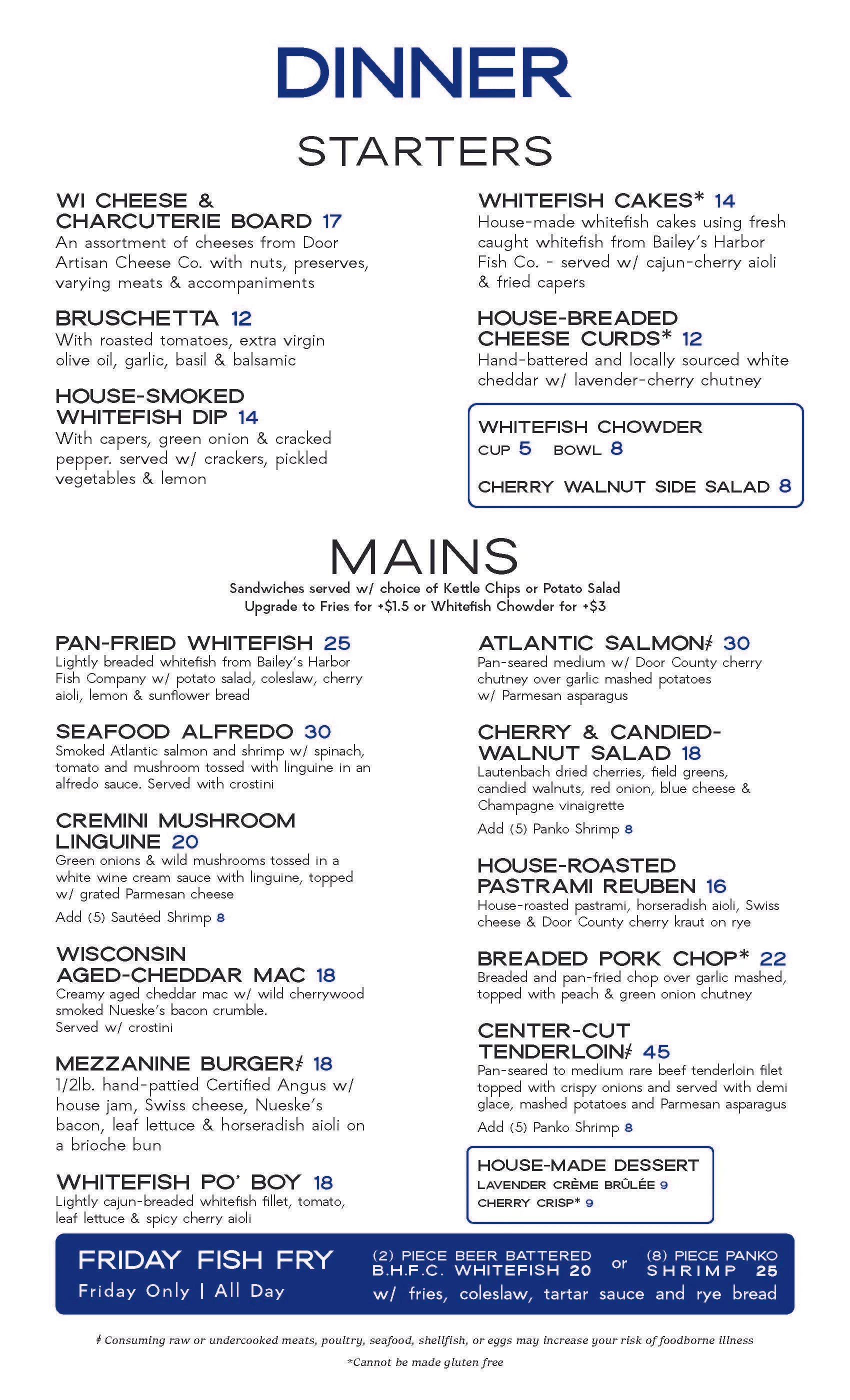 Dinner — Mezzanine