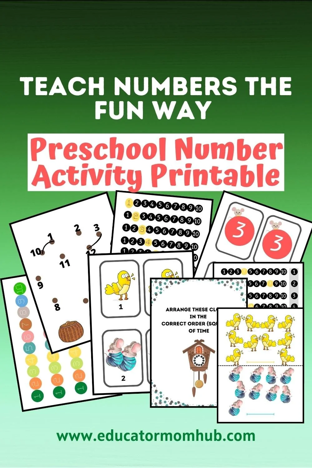 How to Teach Number Recognition to Pre-schoolers - 11 Creative Ways ...