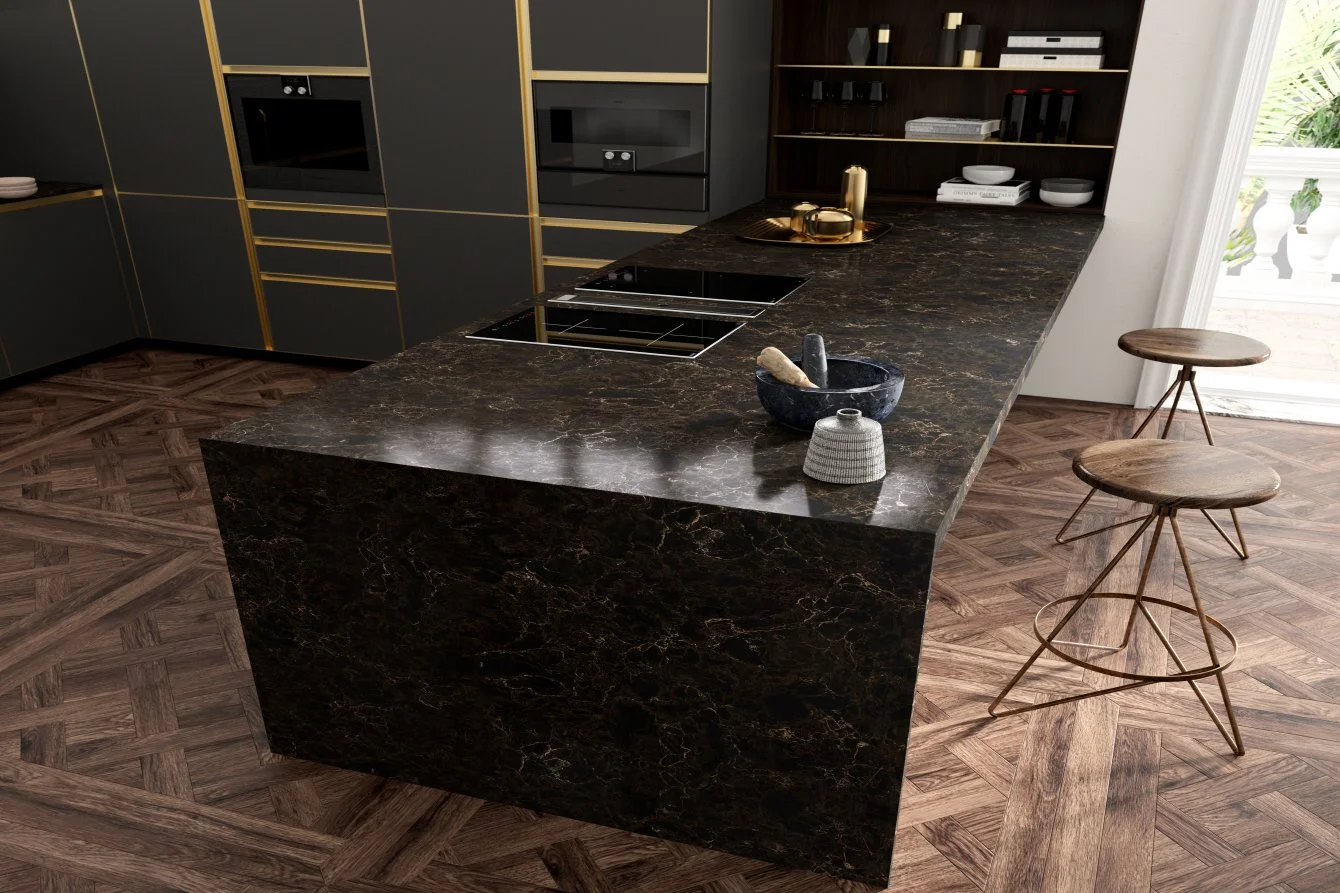 Black Quartz Countertops – Installed Fast & Flawless — Natural Stone City