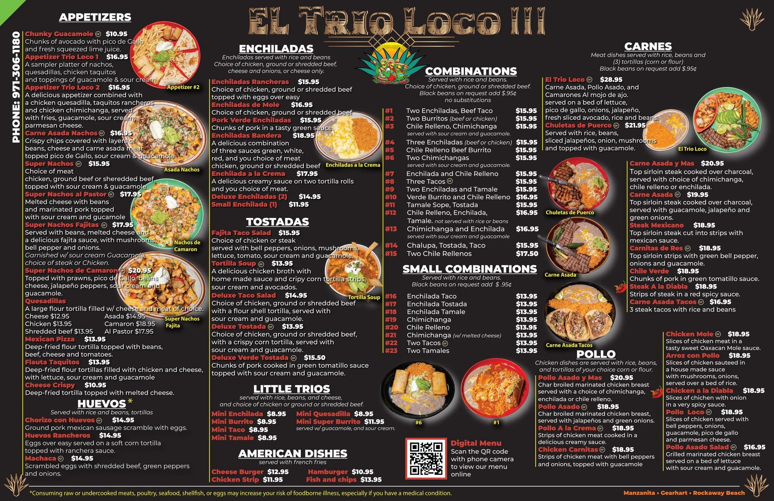 FOOD MENU — El TRIO LOCO III