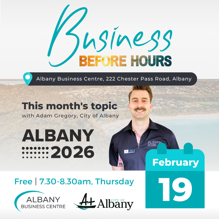 Business Before Hours – Albany 2026 — Albany Business Centre